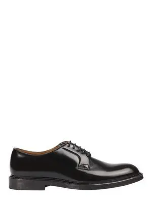 DOUCAL'S Brushed Leather Derby Shoes - Ebony