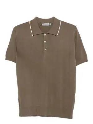 Canali Short-sleeve Polo Shirt - Green