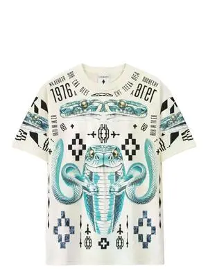 COUNTY OF MILAN Graphic-print T-shirt - Neutrals