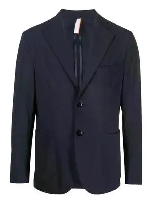 PMDS PREMIUM MOOD DENIM SUPERIOR Louis Notched Lapel Jacket - Blue