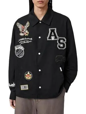 ALLSAINTS Allsaints Soundman Coach Varsity Patch Shirt