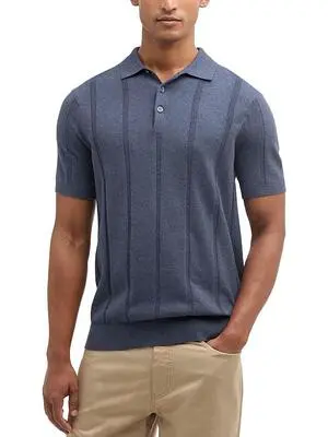 Barbour Wellburn Stripe Polo Shirt - Navy