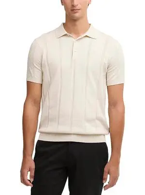 Barbour Wellburn Stripe Polo Shirt - Oatmeal