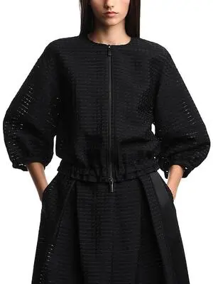 Emporio Armani 3D Jacquard Jacket Black