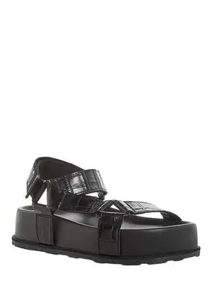 Moschino Strappy Platform Sandals - Black