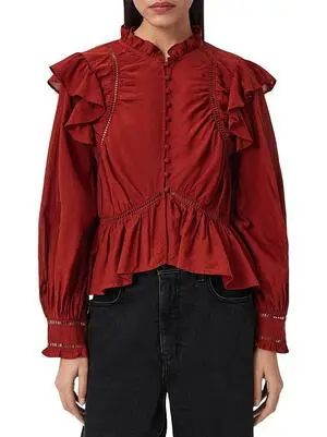 ALLSAINTS Lima Top - Paprika Red