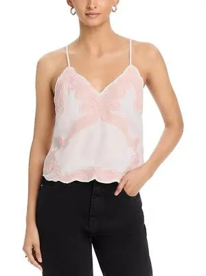Rag & Bone Ann Emb Tank Top - Blush