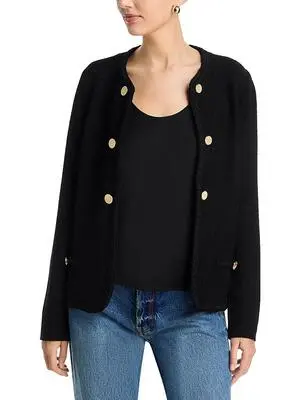 Misook Soft Knit Jacket Black