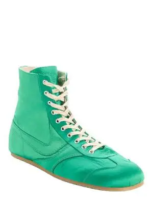 Dries Van Noten Satin High-top Sneakers - Green 604