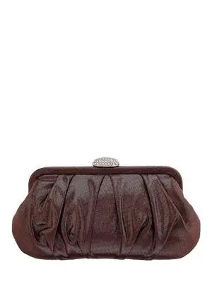 Nina Concord Frame Clutch - Bronze