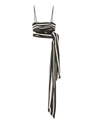 Zimmermann Rebellion Striped Top - Black