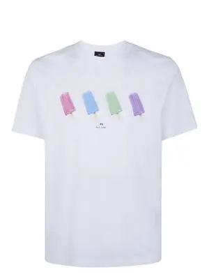 Paul Smith Regular Fit T Shirt "lollies - White
