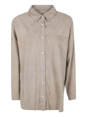 SALVATORE SANTORO SALVATORE SANTORO Leather Fringes Shirt