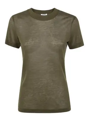 Filippa K Lyocell Cashmere Tee - Green