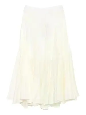 YCH Fluted Tiered Skirt - Neutrals