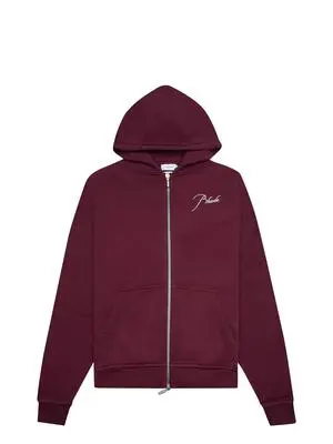 Rhude Zip Up Hoodie - Red