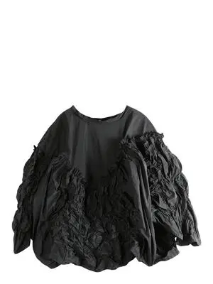 Tao Comme Des Garçons Ruched Asymmetrical Skirt - Black