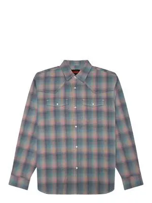 PLEASURES Sender Western Button-up - Pink