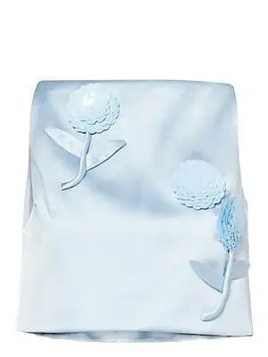 SELF-PORTRAIT 3d Sequin Flower Sleeveless Top - Blue