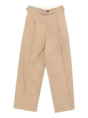 Co Collection Pleated Belted Trousers - Neutrals