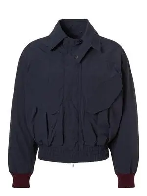 Dries Van Noten Jersey Blouson Jacket - Blue