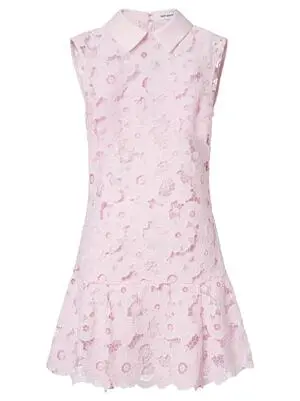 SELF-PORTRAIT Lace Mini Dress - Pink