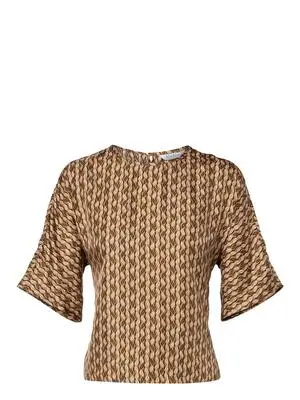 Max Mara Nordica Printed Silk Blouse Multicoloured