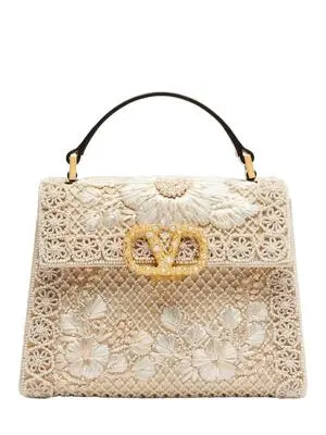 Valentino Garavani Vsling Mini Top-Handle Bag White