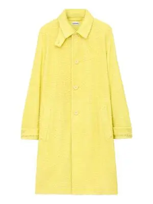 Loewe Lambskin Textured Trench Coat - Yellow