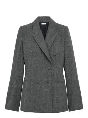 Alexander McQueen Wool Double-breasted Blazer - Black