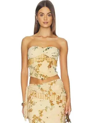 TIGER MIST Burnout Fringe Tube Top