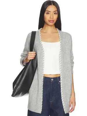 W. CASHMERE Jessamine Midi Cardigan - Flint