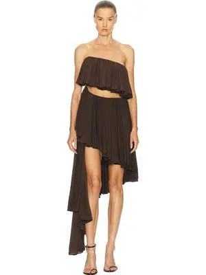 Alaïa Spiral Dress - Chocolat