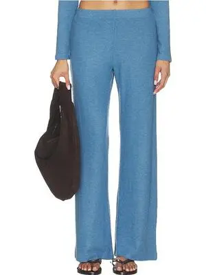 LESET Lauren Wide Leg Pant - Blue