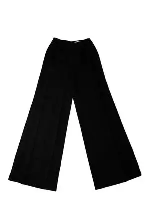 Faithfull The Brand High-Waisted Wide Leg Trousers Black