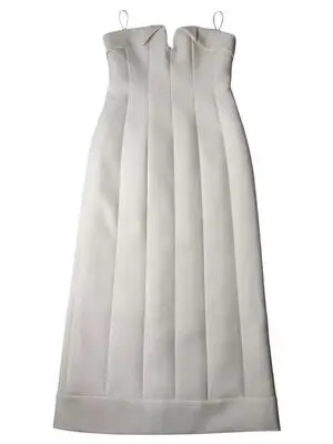 Alexis Donella Panelled Midi Dress - Neutrals