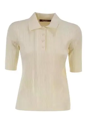 MAX MARA Ribbed Polo Top