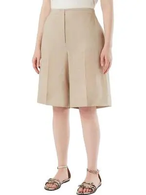 MARINA RINALDI Nodino Linen Shorts