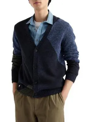 SEASALT CORNWALL Organic Cotton Color Block Cardigan - Entenin Multi