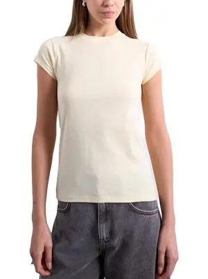 Topshop Cotton Everyday T-shirt - Buttermilk