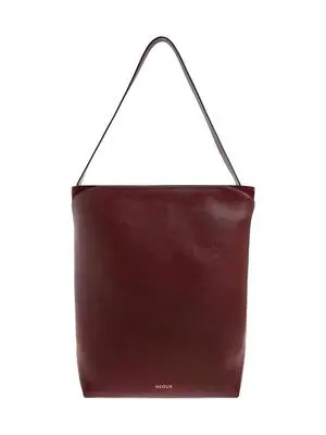 NEOUS Leather Suede Thea Tote Bag - Red