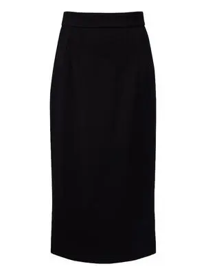 Dolce & Gabbana Wool-blend Pencil Skirt - Black