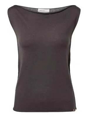 Extreme Cashmere N°469 Breeze Wool And Cashmere Top - Brown