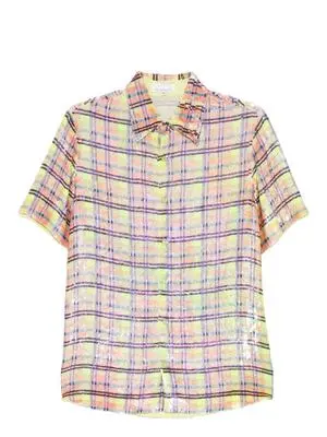 Ashish Plaid Shirt - Yellow