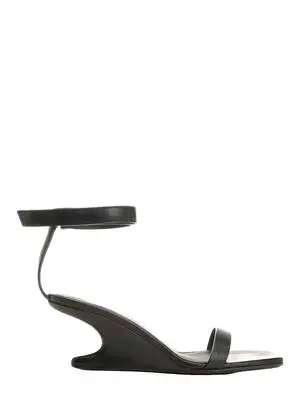 Rick Owens Strap Squared Toe Sandals - Black