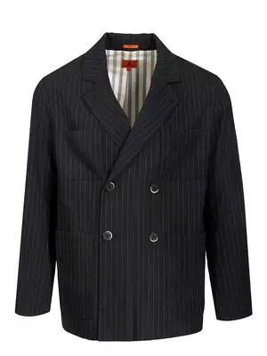 Barena Venezia Button Striped Blazer - Black