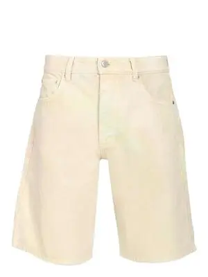 ICON DENIM LA Five-pocket Wide Leg Shorts - Neutrals