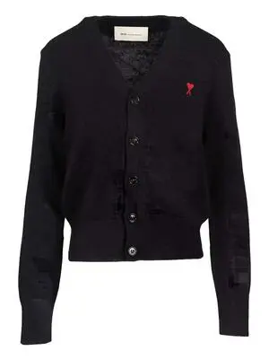 Ami Ami De Coeur V-Neck Cardigan Blue
