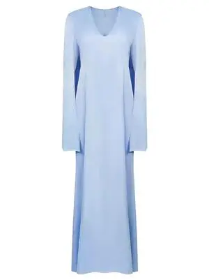 TWINSET Long-sleeve V-neck Dress - Blue