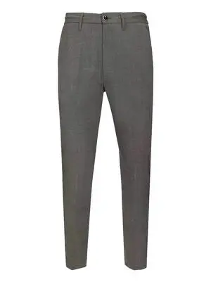 NINE:INTHE:MORNING Elasticated Straight-leg Trousers - Grey